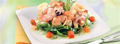 Salade De Fruits De Mer Lhuile Dolive Vierge Escal Seafood