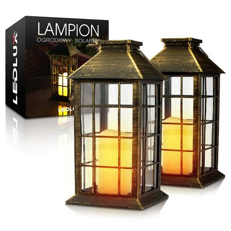 2x Latarenka Ogrodowa LED SOLARNA Lampion Latarnia Znicz Lampa Solarna