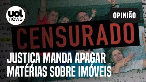 Justiça censura UOL e manda apagar reportagens sobre imóveis do clã