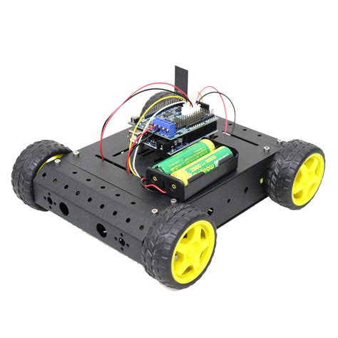 new bluetooth control version c400 4wd smart chassis car diy remote control kit for arduino with