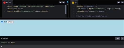 how to check if checkbox is checked in jquery moreonfew