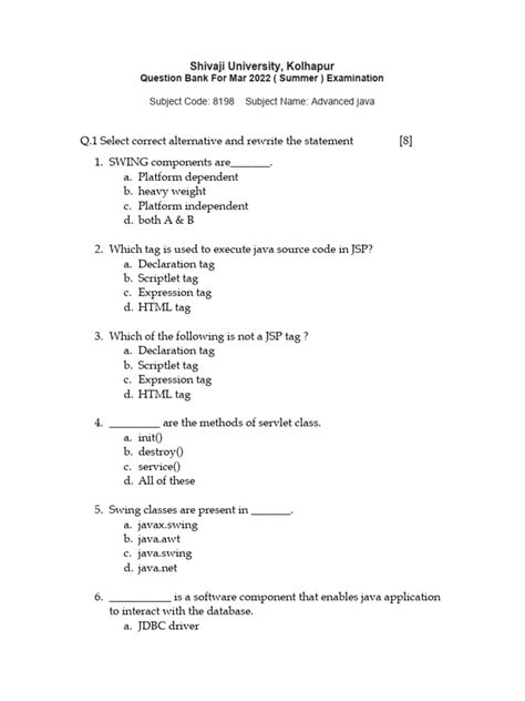 advanced java question bank pdf java programming language cookie