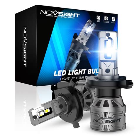 Novsight H Hb Led Headlight Bulbs Kit High Low Beam W Lm