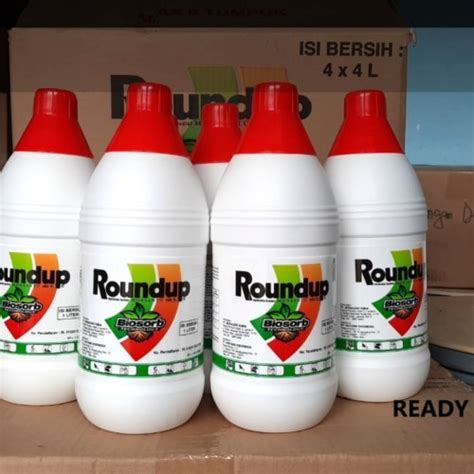 Jual ROUNDUP 486SL HERBISIDA OBAT PEMBASMI RUMPUT LIAR GULMA 1 LITER