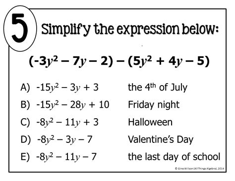 adding and subtracting polynomials math lib activity all things algebra®