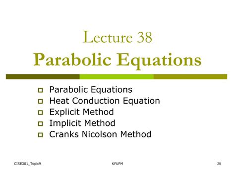 ppt cise301 numerical methods topic 9 partial differential equations pdes lectures 37 39