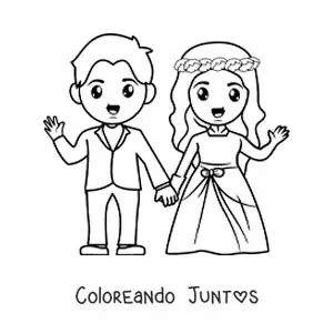30 Dibujos De Bodas Para Colorear Gratis Coloreando Juntos