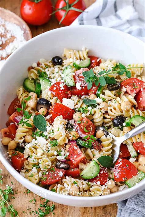 Easy Mediterranean Pasta Salad Farjanas Kitchen