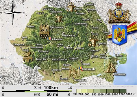 Harta Oraşelor României HD Fundal România Digitală Hărţi