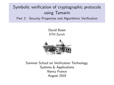 [ppt] symbolic verification of cryptographic protocols using tamarin part powerpoint