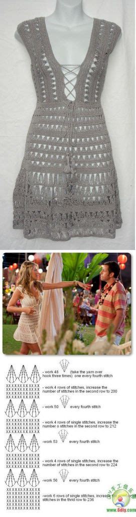 VESTIDO DE CROCHÊ Gráficos e Receitas Passo a Passo