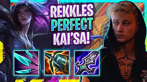 REKKLES PERFECT GAME WITH KAI SA FNC Rekkles Plays Kai Sa ADC Vs