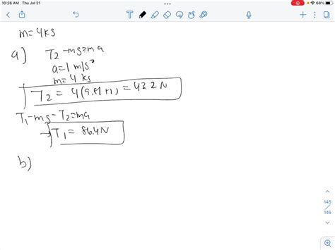 SOLVED N Elevator Car Has Two Equal Masses Attached To The Ceiling As