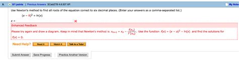 solved use newton s method to find all roots of the equation
