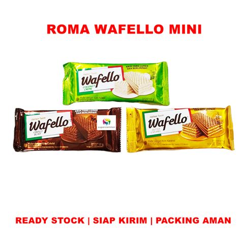 Roma Wafello Wafer Butter Caramel Choco Blast 17 Gram SATUAN Lazada