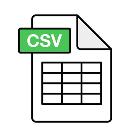 Csv File Icon Datasheet Icon Vector Vector Art At Vecteezy