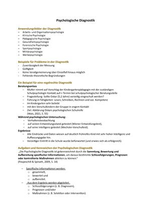 Fragenkatalog Psychologische Diagnostik 2 A Historisches frühe