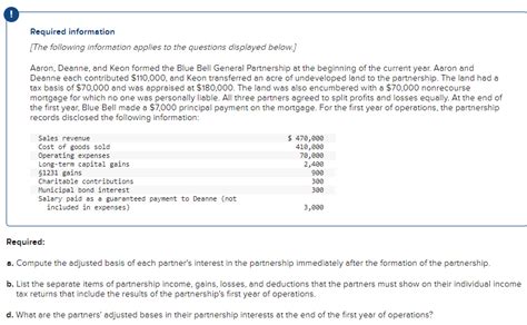 How To Calculate Outside Basis In Partnership