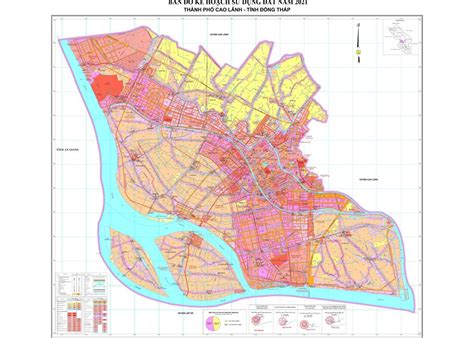 Bản đồ quy hoạch Thành phố Cao Lãnh Địa Ốc Thông Thái