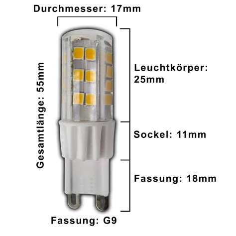 PB Versand GmbH G9 LED 5 Watt dimmbar aus Keramik warmweiß