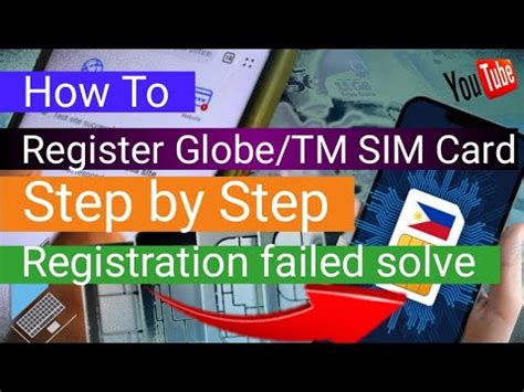 Globe Tm Sim Card Registration How To Solve Sim Registration Failed