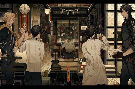 Anime Touken Ranbu Atsushi Toushirou Heshikiri Hasebe Shishiou