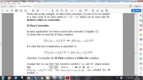 modelling logical constraints with binary variables combinatorial optimization 3 part 3 youtube