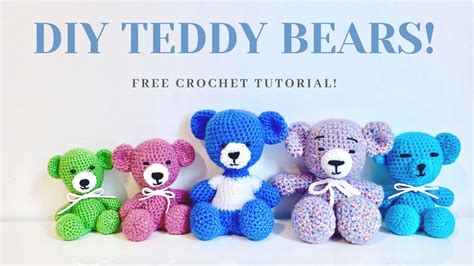 CROCHET TEDDY BEAR Video Tutorial Free Crochet Pattern Amigurumi