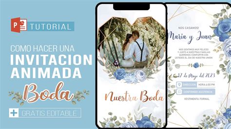 Como hacer una INVITACIÓN INTERACTIVA para BODA MATRIMONIO enviar