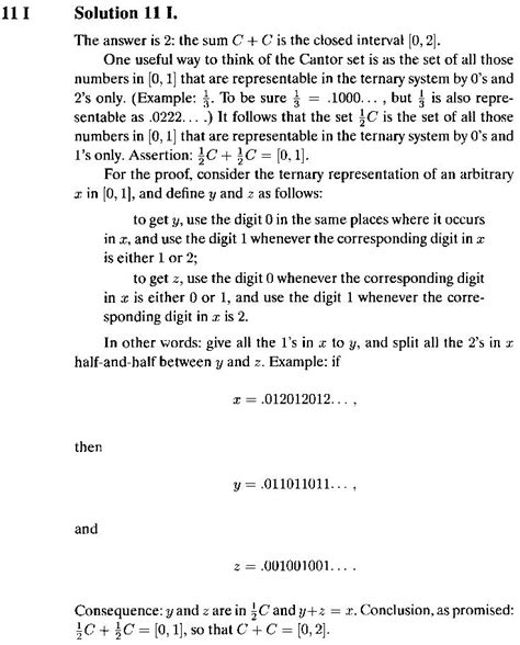 [math] measure of the cantor set plus the cantor set math solves everything