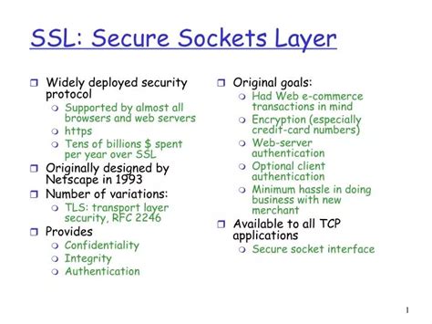 ppt ssl secure sockets layer powerpoint presentation free download id 370927