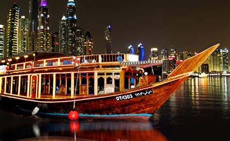 Dhow Cruise Dinner In Creek Dubai Adventures Tours And Safaris