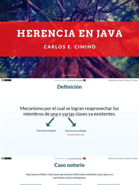 herencia en java carlos e cimino pdf herencia programación orientada a objetos java