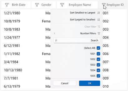 Winui Datagrid Control Lightning Fast Data Binding Syncfusion