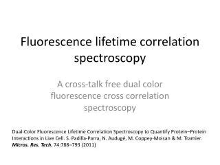 PPT Principles Of Fluorescence Spectroscopy PowerPoint Presentation