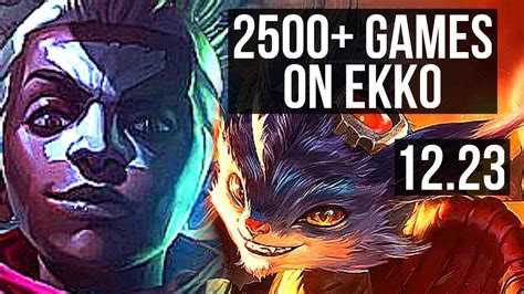 EKKO Vs RUMBLE JNG 17 1 6 2 6M Mastery 2500 Games Legendary