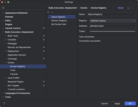 Docker Registry Settings Jetbrains Rider Documentation
