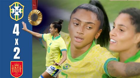 CHUPA ESPANHA Brasil X Espanha 4 2 Melhores Momentos Paris 2024