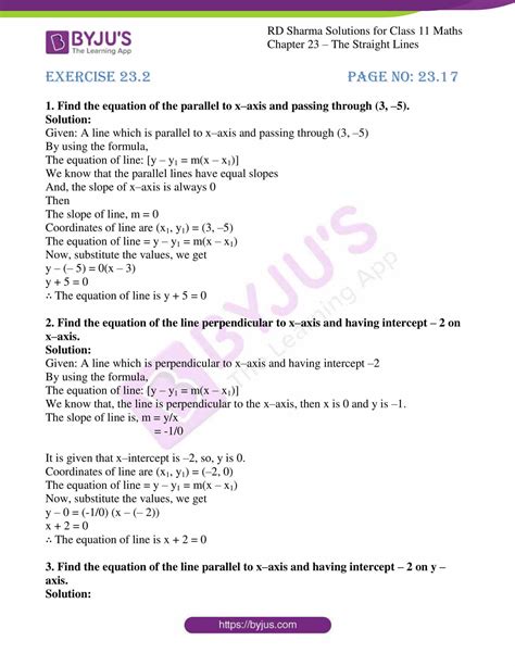 RD Sharma Solutions For Class 11 Maths Updated For 2023 24 Chapter 23