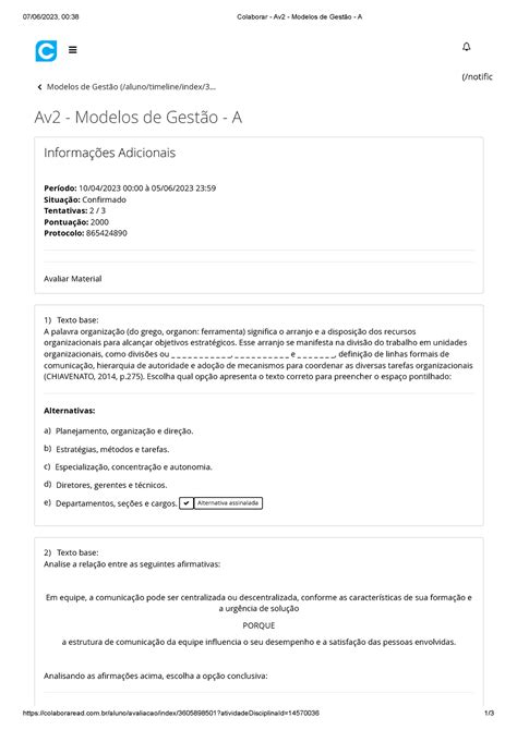 Colaborar Av2 Modelos de Gestão A 07 06 2023 00 38 Colaborar