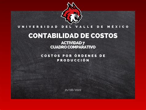 SOLUTION Cuadro Comparativo De Contabilidad De Costos Costos Por