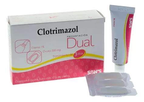 Clotrimazol Dual Ovulos 200 Mg Crema 1 Caja Con 3 Ovulos Y MercadoLibre