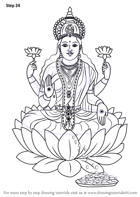 Lakshmi Coloring Pages