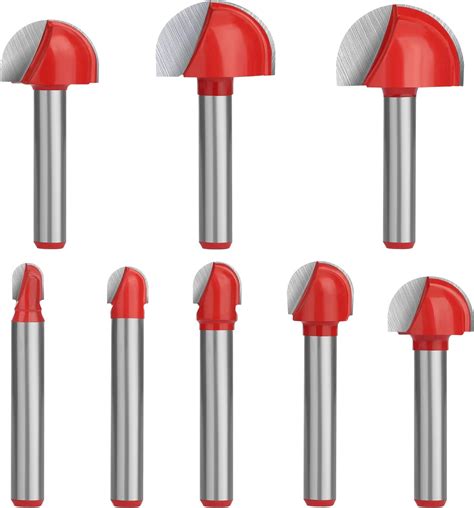 8 tlg Fräser Für Oberfräse 6mm Schaft Hartmetall Oberfräser
