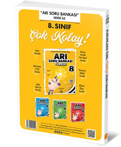 8 Sınıf Türkçe Soru Bankası Kurumlara Özel Arı Yayın Arı