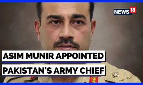 Pakistan News Asim Munir Appointed Pakistan S New Army Chief
