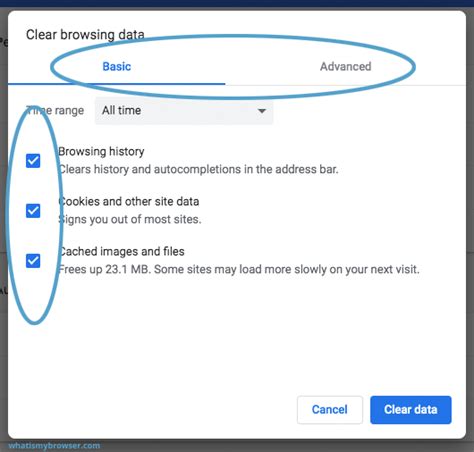 Clear Cache History And Cookies On Chrome