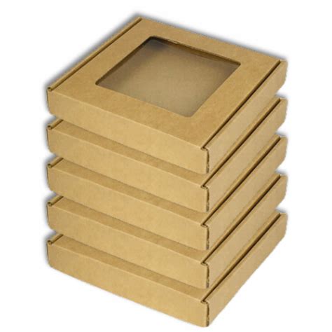 PUDEŁKO NA PIERNIKI CIASTKA Z OKNEM OKIENKIEM 15x15x2 5cm 5 SZTUK