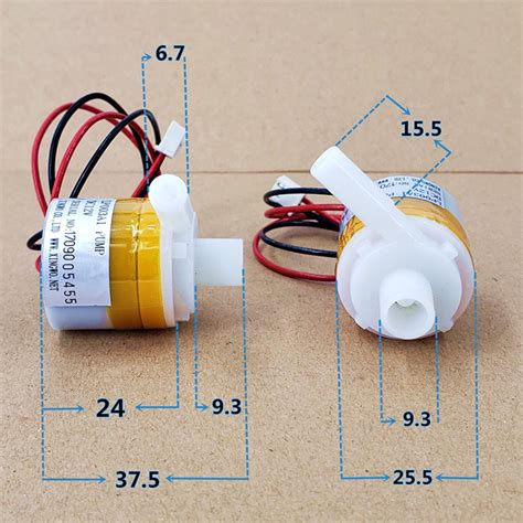 Large Flow Silent Miniature Brushless Water Pump DC 5V 12V 1 4L Min