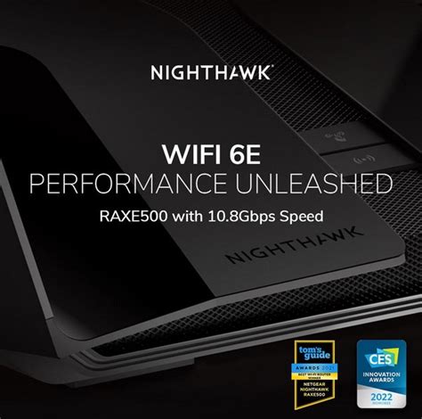 Netgear RAXE500 Nighthawk 12 Stream AXE11000 Tri Band WiFi 6E Router